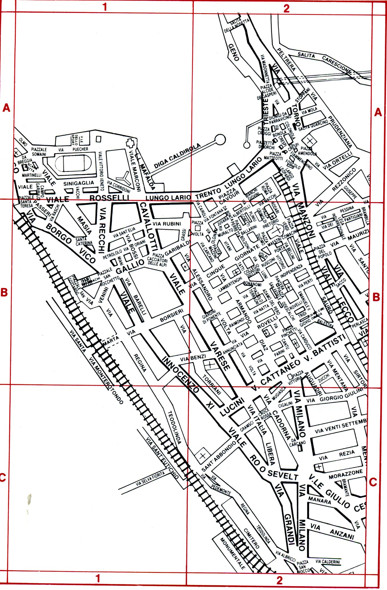 CAMMINARE COMO: mappa del centro storico – LUOGHI del LARIO e oltre