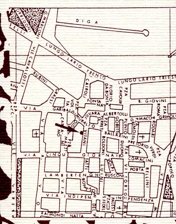 Como, Mappa del CENTRO STORICO – LUOGHI del LARIO e oltre