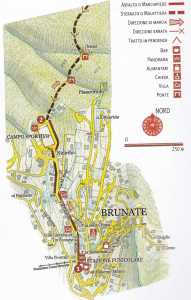 COMO-BRUNATE-TORNO-NESSO (Coatesa)-BELLAGIO-BRUNATE-COMO. Mappe ...